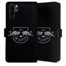 DeinDesign Huawei P30 Pro Handy Klapph&uuml;lle Handyh&uuml;lle aus Kunst Leder schwarz Flip Case Official Licensed Product Logo Rb Leipzig Sideflip mit langer Lasche