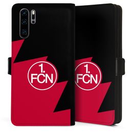 DeinDesign Huawei P30 Pro Handy Klapph&uuml;lle Handyh&uuml;lle aus Kunst Leder schwarz Flip Case 1. Fcn 1. Fc N&uuml;rnberg Merchandise Sideflip mit langer Lasche