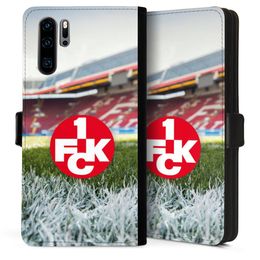 DeinDesign Huawei P30 Pro Handy Klapph&uuml;lle Handyh&uuml;lle aus Kunst Leder schwarz Flip Case Official Licensed Product 1. Fc Kaiserslautern Stadium Sideflip mit 