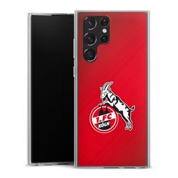 DeinDesign Galaxy S22 Ultra Handy Silikon H&uuml;lle Case transparent Handyh&uuml;lle 1. Fc K&ouml;ln Effzeh Official Licensed Product Silikon Case