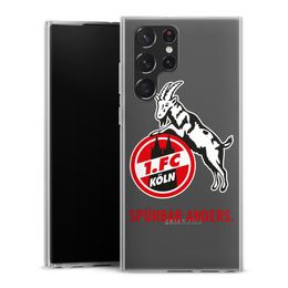 DeinDesign Galaxy S22 Ultra Handy Silikon H&uuml;lle Case transparent Handyh&uuml;lle Official Licensed Product Transparent 1. Fc K&ouml;ln Silikon Case