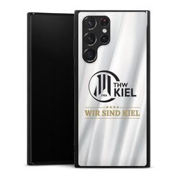 DeinDesign Galaxy S22 Ultra Handy Silikon H&uuml;lle Case schwarz Handyh&uuml;lle Official Licensed Product Thw Kiel Handball