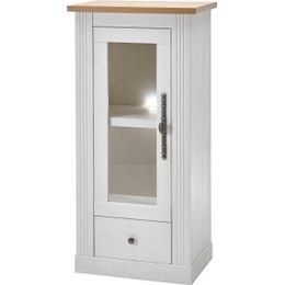 Vitrine OTTO HOME "Westminster", wei&szlig; (pinie wei&szlig;, wotan eiche), B:58cm H:122cm T:42cm, FSC-zertifizierter Holzwerkstoff, Schr&auml;nke, Vitrine, im romantischen landhausstil