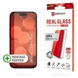 Displex Displayschutzglas "Real Glass + Case", transparent, B:9,2cm H:1,2cm T:19,8mm, Displayfolien, Displayschutzfolie Displayschutz Rundumschutz 360 Grad splitterfest