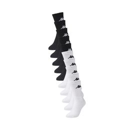 Str&uuml;mpfe Kappa "Kappa Stocking KUFisper", Damen, Gr. 35-38, wei&szlig;, schwarz, Obermaterial: 62% Baumwolle, 36% Polyester, 2% Elasthan, Socken Str&uuml;mpfe