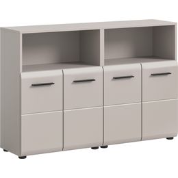 Badm&ouml;bel-Set Welltime "FLORENZ, 2-teilige Badkombination, hochwertige MDF-Front", kaschmir, B:120cm H:80cm T:30cm, Holzwerkstoff, MDF, Kastenm&ouml;bel-Sets, Badm&ouml;bel-Set, Bad-Kombination, Bad-M&ouml;bel, Badezimmer, Kombination, Kombi