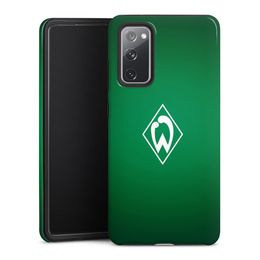 DeinDesign Galaxy S20 FE 5G Handy Panzer Handyh&uuml;lle robuste Outdoor H&uuml;lle Schutzh&uuml;lle gl&auml;nzend Logo Sv Werder Bremen Merchandise Tough Case