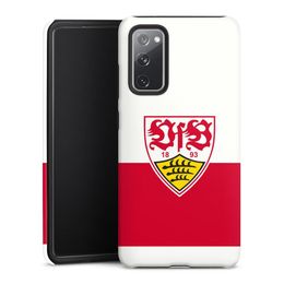 DeinDesign Galaxy S20 FE 5G Handy Panzer Handyh&uuml;lle robuste Outdoor H&uuml;lle Schutzh&uuml;lle gl&auml;nzend Logo Official Licensed Product Vfb Stuttgart Tough Case