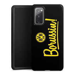 DeinDesign Galaxy S20 FE 5G Handy Panzer Handyh&uuml;lle robuste Outdoor H&uuml;lle Schutzh&uuml;lle gl&auml;nzend Borussia Dortmund Soccer Bvb Tough Case