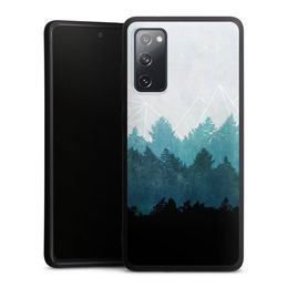 DeinDesign Galaxy S20 FE Handy Premium Silikon H&uuml;lle Handyh&uuml;lle schwarz Case Abstract Forrest Tree Silikon Premium Case