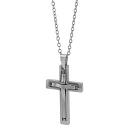 Adelia&acute;s Kette ohne Anh&auml;nger ADELIA&acute;S "Herren Halskette mit Anh&auml;nger &ndash; Kreuz aus Edelstahl", silber, Halsketten, Herren, 46cm, Edelstahl, Zum Verschenken &ndash; ideal zum einen besonderen Tag