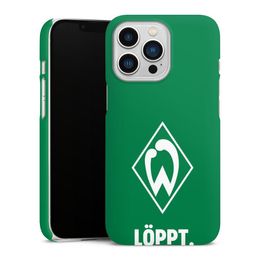 DeinDesign iPhone 13 Pro Handy Premium Case Smartphone Handyh&uuml;lle Schutzh&uuml;lle matt Sv Werder Bremen Statement Official Licensed Product Premium Case