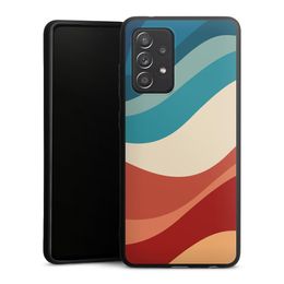 DeinDesign Galaxy A52s 5G Handy Premium Silikon H&uuml;lle Handyh&uuml;lle schwarz Case Colour Wave Ombre Silikon Premium Case
