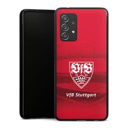 DeinDesign Galaxy A52s 5G Handy Silikon H&uuml;lle Case schwarz Handyh&uuml;lle Stadium Vfb Stuttgart Official Licensed Product