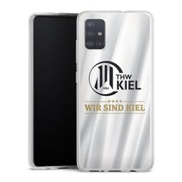 DeinDesign Galaxy A51 Handy Silikon H&uuml;lle Case transparent Handyh&uuml;lle Official Licensed Product Thw Kiel Handball Silikon Case