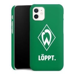 DeinDesign iPhone 12 mini Handy Premium Case Smartphone Handyh&uuml;lle Schutzh&uuml;lle matt Official Licensed Product Statement Sv Werder Bremen Premium Case