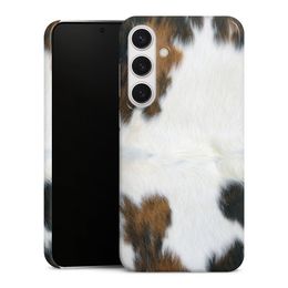DeinDesign Galaxy S24+ Handy Premium Case Smartphone Handyh&uuml;lle Schutzh&uuml;lle gl&auml;nzend Cow Fur Cow Skin Premium Case