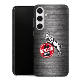 DeinDesign Galaxy S24+ Handy Premium Case Smartphone Handyh&uuml;lle Schutzh&uuml;lle gl&auml;nzend Official Licensed Product Metallic Look 1. Fc K&ouml;ln Premium Case