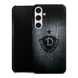 DeinDesign Galaxy S24+ Handy Premium Case Smartphone Handyh&uuml;lle Schutzh&uuml;lle gl&auml;nzend Sg Dynamo Dresden Official Licensed Product Vintage Premium Case