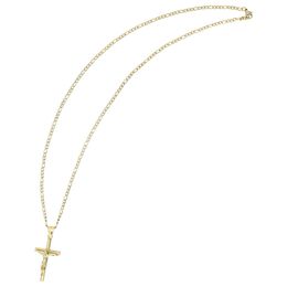 Adelia&acute;s Kette ohne Anh&auml;nger ADELIA&acute;S "Herren Halskette mit Anh&auml;nger &ndash; Kreuz aus Edelstahl", gold, Halsketten, Herren, 61cm, Edelstahl, Ein kleines Geschenk mit gro&szlig;er Wirkung