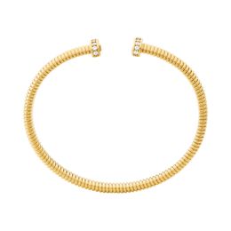 Armspange Michael Kors "Schmuck Geschenk Metall Armschmuck Armkette Premium", gelbgoldfarben, kristallwei&szlig;, kristallwei&szlig;, Armb&auml;nder, Damen, 16,5cm, Metall, Armspange, mit Zirkonia (synth.)