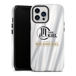 DeinDesign iPhone 13 Pro Max Handy Panzer Handyh&uuml;lle robuste Outdoor H&uuml;lle Schutzh&uuml;lle gl&auml;nzend Official Licensed Product Thw Kiel Handball Tough Case