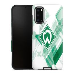 DeinDesign Galaxy S20 Handy Panzer Handyh&uuml;lle robuste Outdoor H&uuml;lle Schutzh&uuml;lle matt Official Licensed Product Sv Werder Bremen Muster Tough Case