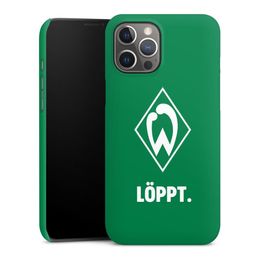 DeinDesign iPhone 12 Pro Max Handy Premium Case Smartphone Handyh&uuml;lle Schutzh&uuml;lle matt Sv Werder Bremen Statement Official Licensed Product Premium Case