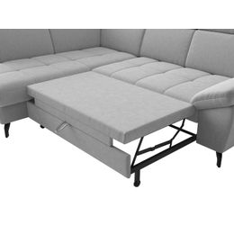 Sit & More Ecksofa SIT & MORE "Vanity", anthrazit, B:254cm H:84cm T:197cm, 100% Polyester, Sofas, Ecksofa, Inkl.Sitz-,Kopf-und Armteilverstellung