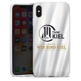 DeinDesign iPhone Xs Max Handy Silikon H&uuml;lle Case transparent Handyh&uuml;lle Official Licensed Product Thw Kiel Handball Silikon Case