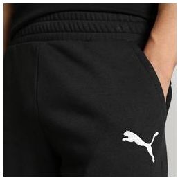 Trainingsshorts Puma "TEAMGOAL 23 CASUALS SHORTS", Herren, Gr. L, N-Gr, schwarz (Puma schwarz), Sweatware, Obermaterial: 68% Baumwolle, 32% Polyester, unifarben, slim fit kniefrei, Hosen, mit Rei&szlig;verschlusstasche, elastischer Bund, Slim Fit