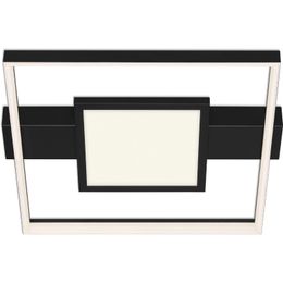 Briloner Leuchten LED Deckenleuchte "LED Deckenleuchte mit Mittelbeleuchtung, schwarz, 1xLED/38W", wei&szlig;, neutral, H: 6,6cm, Leuchten, LED Deckenleuchte