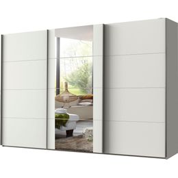 Schwebet&uuml;renschrank wimex "Bern Schiebet&uuml;renschrank", wei&szlig; (wei&szlig;, alu), B:313cm H:210cm T:64cm, Holzwerkstoff, Schr&auml;nke, Schwebet&uuml;renschrank, Schrank mit zus&auml;tzlicher Innenausstattung, Garderobe