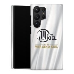 DeinDesign Galaxy S23 Ultra Handy Premium Case Smartphone Handyh&uuml;lle Schutzh&uuml;lle gl&auml;nzend Official Licensed Product Thw Kiel Handball Premium Case