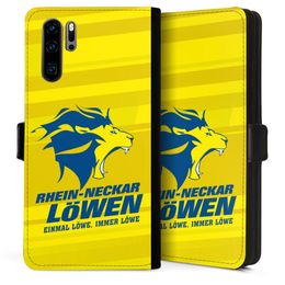DeinDesign Huawei P30 Pro Handy Klapph&uuml;lle Handyh&uuml;lle aus Kunst Leder schwarz Flip Case Official Licensed Product Rhein-Neckar-L&ouml;wen Rnl Sideflip mit langer 