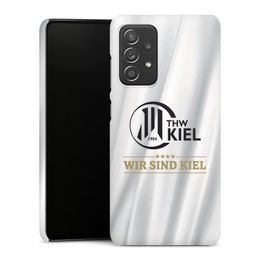 DeinDesign Galaxy A52s 5G Handy Premium Case Smartphone Handyh&uuml;lle Schutzh&uuml;lle matt Thw Kiel Handball Official Licensed Product Premium Case