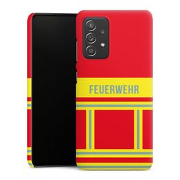 DeinDesign Galaxy A52s 5G Handy Premium Case Smartphone Handyh&uuml;lle Schutzh&uuml;lle matt Fire Fighter Fire Fighters Life Saver Premium Case