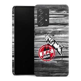 DeinDesign Galaxy A52s 5G Handy Premium Case Smartphone Handyh&uuml;lle Schutzh&uuml;lle matt 1. Fc K&ouml;ln Official Licensed Product Wooden Look Premium Case