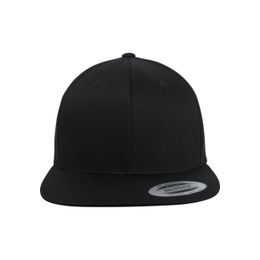 Flex Cap Flexfit "Flexfit Unisex Organic Cotton Snapback", Gr. onesize, schwarz, 98% Baumwolle, 2% Elasthan, unifarben, Caps