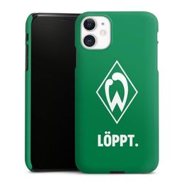 DeinDesign iPhone 11 Handy Premium Case Smartphone Handyh&uuml;lle Schutzh&uuml;lle matt Sv Werder Bremen Statement Official Licensed Product Premium Case