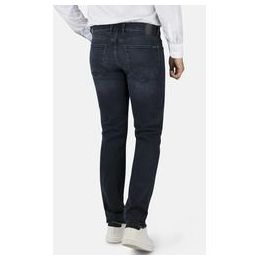 5-Pocket-Hose Stooker Men "Frisco Denim Straight Fit Jeans", Herren, Gr. 38, L&auml;nge 32, blau (tiefblau schwarz), Twill, 99% Baumwolle, 1% Elasthan, gerade lang, Hosen 5-Pocket-Hose, Straight Fit Casual Clean Wash Twill Coloured Comfort Flex f&uuml;r Herren
