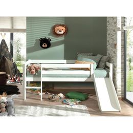Vipack Spielbett, Wei&szlig;, Holz, Kiefer, H&ouml;he ca. 20 cm, 90x200 cm, nicht verstellbar, Kinder- & Jugendzimmer, Kinderm&ouml;bel, Kinderbetten, Spielbetten