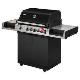 Gasgrill Enders "Uniq 4 IK Cruster", schwarz, B:155cm H:120cm T:65,5cm, Grills, Keramikbrenner sorgt f&uuml;r 800C Infrarot-Oberhitze im Grill, Topseller