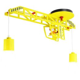 Kinderdeckenleuchte Markus, Gelb, Holz, 20x60x60 cm, Lampen & Leuchten, Innenbeleuchtung, Leuchten nach R&auml;umen, Babyzimmerlampen