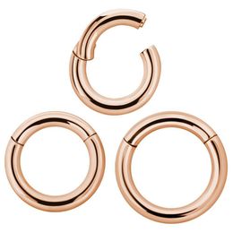 Adelia&acute;s Nasenpiercing ADELIA&acute;S "Piercing - Nasenpiercing 316L Stahl Rose", gold, Piercings, Damen, Motiv Rose, &Oslash; 10 mm, 316L Stahl