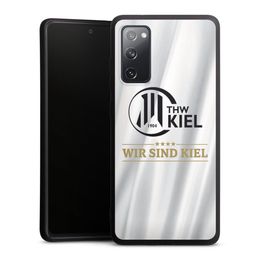 DeinDesign Galaxy S20 FE 5G Handy Premium Silikon H&uuml;lle Handyh&uuml;lle schwarz Case Handball Official Licensed Product Thw Kiel Silikon Premium Case