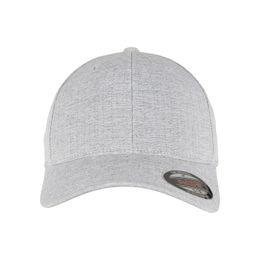 Flex Cap Flexfit "Flexfit Unisex Flexfit HEATHERLIGHT CAP", Gr. L/XL, melangesilber, 55% Polyester, 43% Viskose, 2% Elasthan, unifarben, Caps
