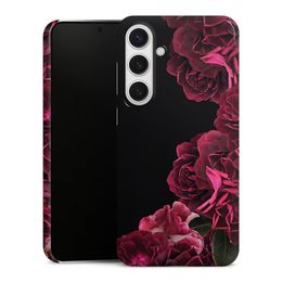 DeinDesign Galaxy S24+ Handy Premium Case Smartphone Handyh&uuml;lle Schutzh&uuml;lle gl&auml;nzend Vintage Rose Pink Premium Case