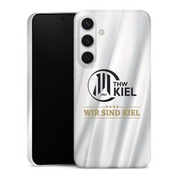 DeinDesign Galaxy S24+ Handy Premium Case Smartphone Handyh&uuml;lle Schutzh&uuml;lle gl&auml;nzend Official Licensed Product Thw Kiel Handball Premium Case
