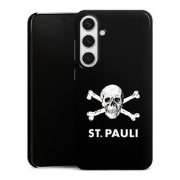 DeinDesign Galaxy S24+ Handy Premium Case Smartphone Handyh&uuml;lle Schutzh&uuml;lle gl&auml;nzend Totenkopf Fc St. Pauli Official Licensed Product Premium Case